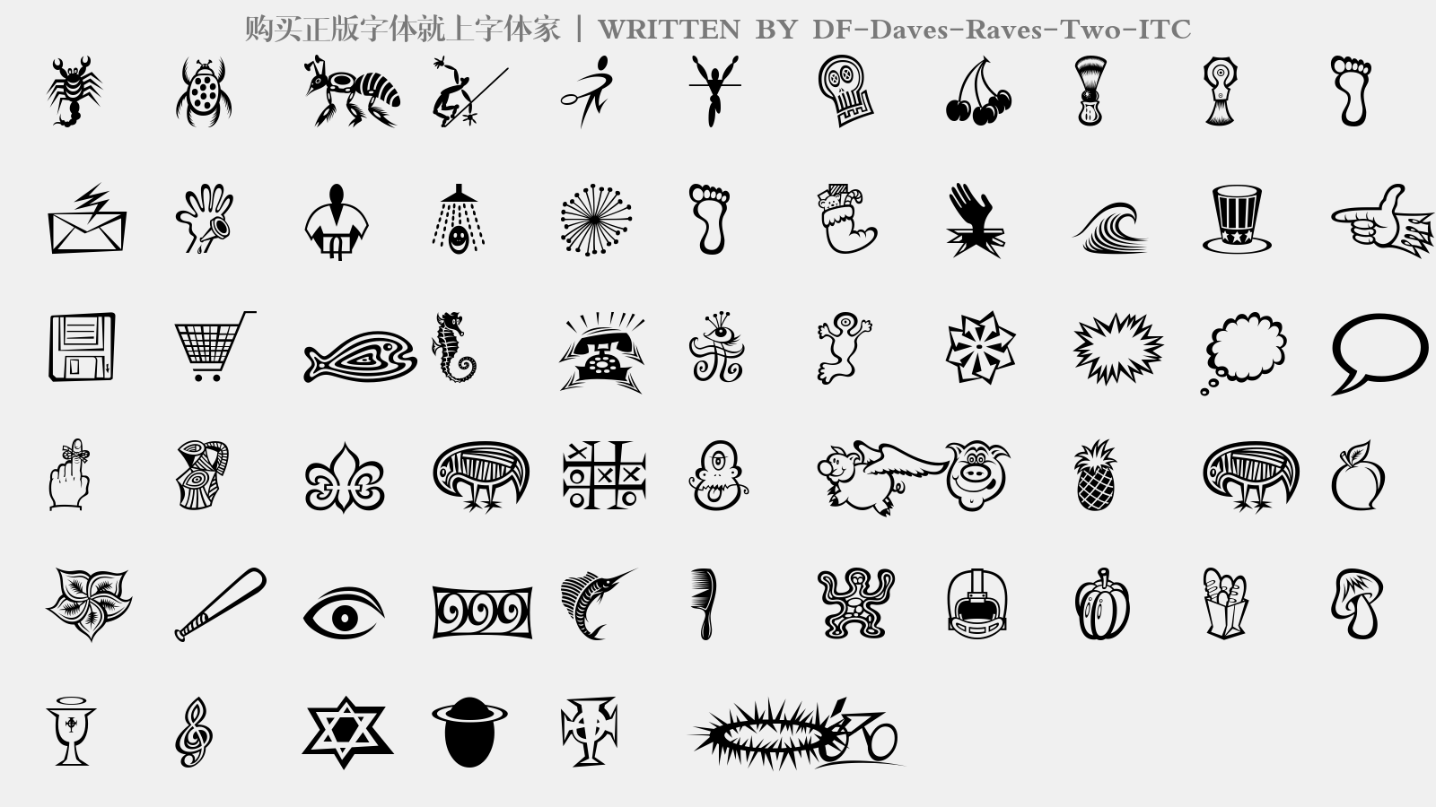 DF-Daves-Raves-Two-ITC免费字体下载 - 图形字体免费下载尽在字体家
