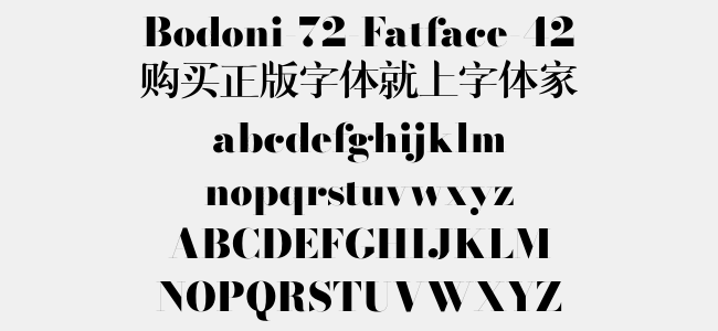Bodoni-72-Fatface-42免费字体下载 - 英文字体免费下载尽在字体家