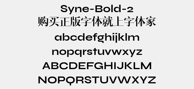 Syne-Bold-2免费字体下载 - 英文字体免费下载尽在字体家