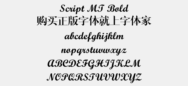 Script MT Bold免费字体下载 - 英文字体免费下载尽在字体家