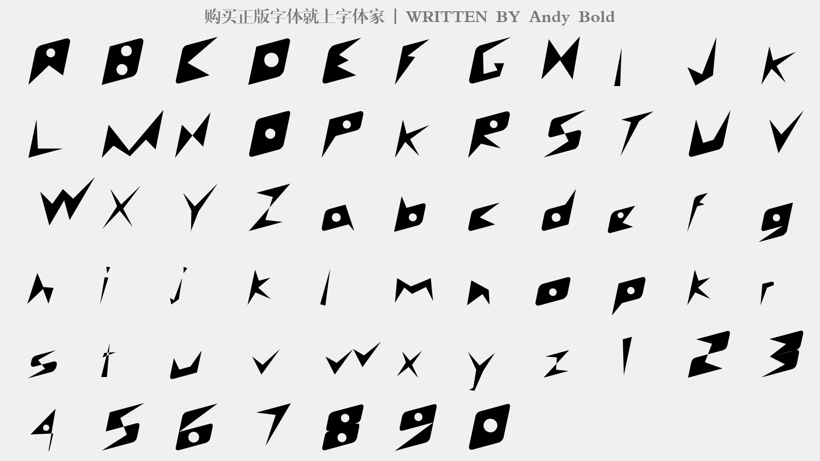 Andy Bold免费字体下载 - 英文字体免费下载尽在字体家