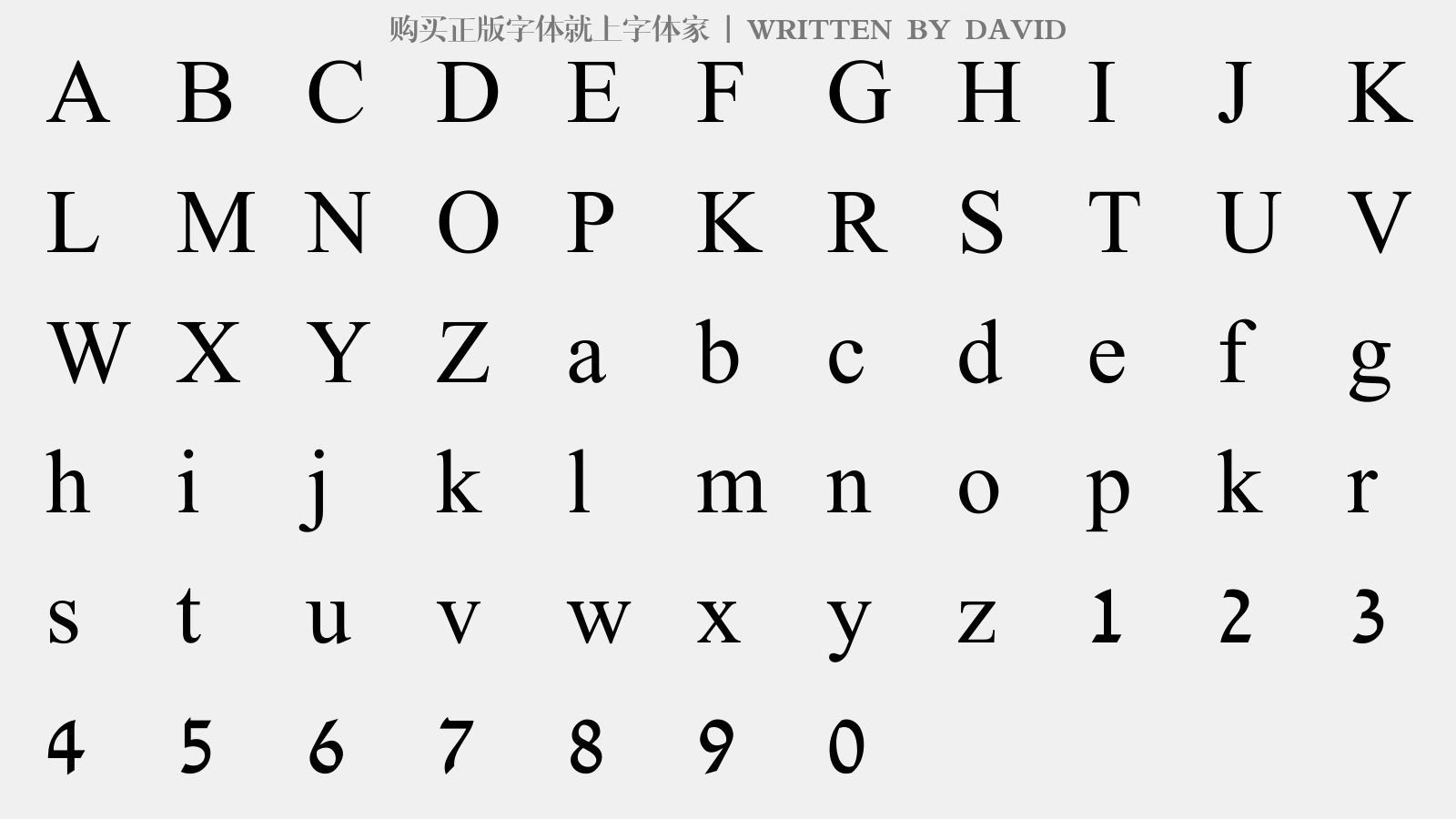 DAVID免费字体下载 - 英文字体免费下载尽在字体家