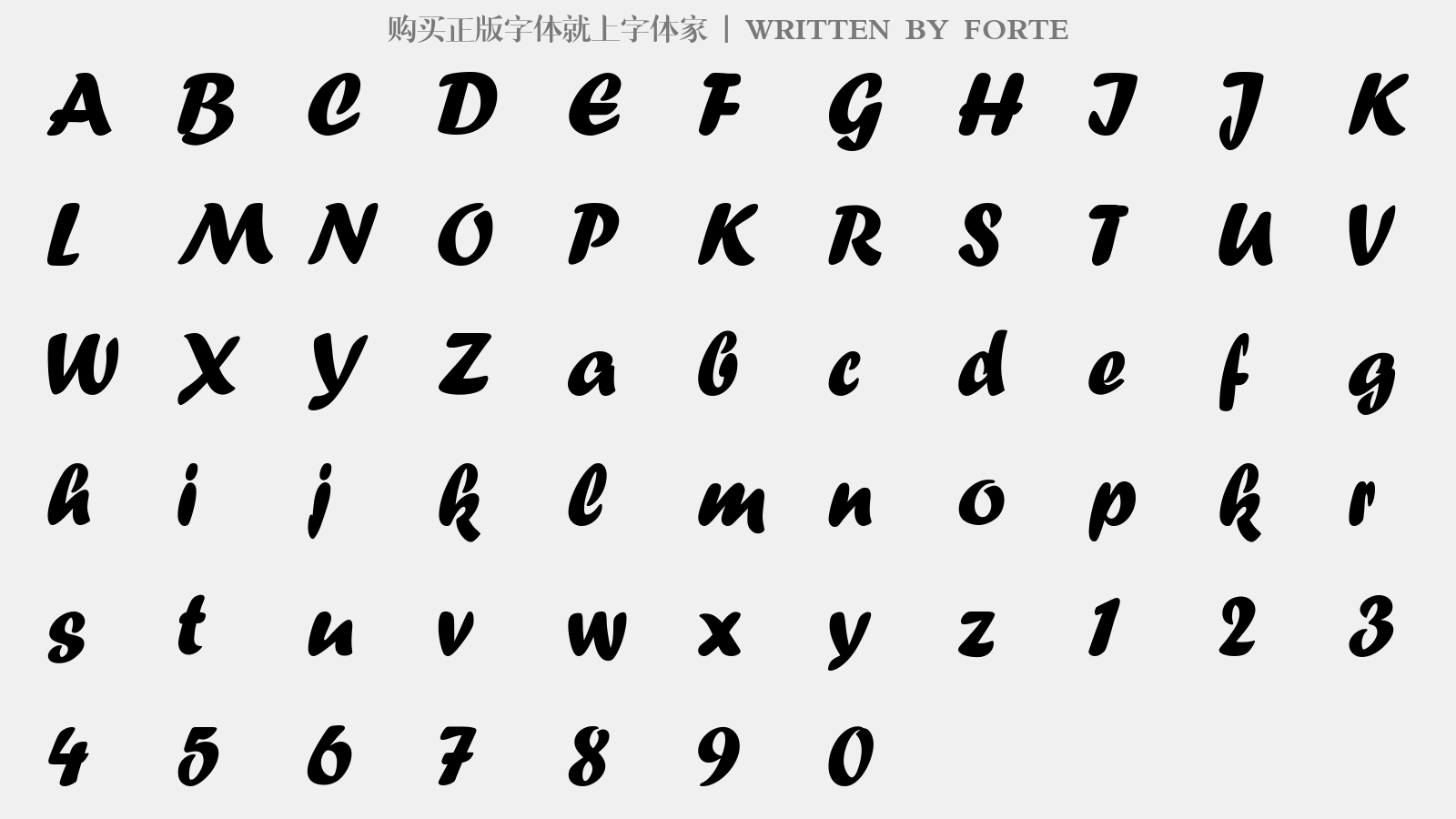 FORTE免费字体下载 - 英文字体免费下载尽在字体家