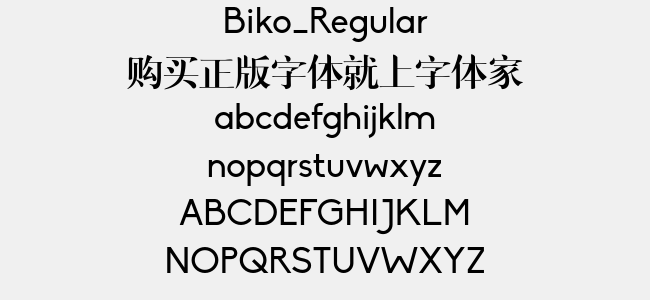 Biko_Regular免费字体下载 - 英文字体免费下载尽在字体家