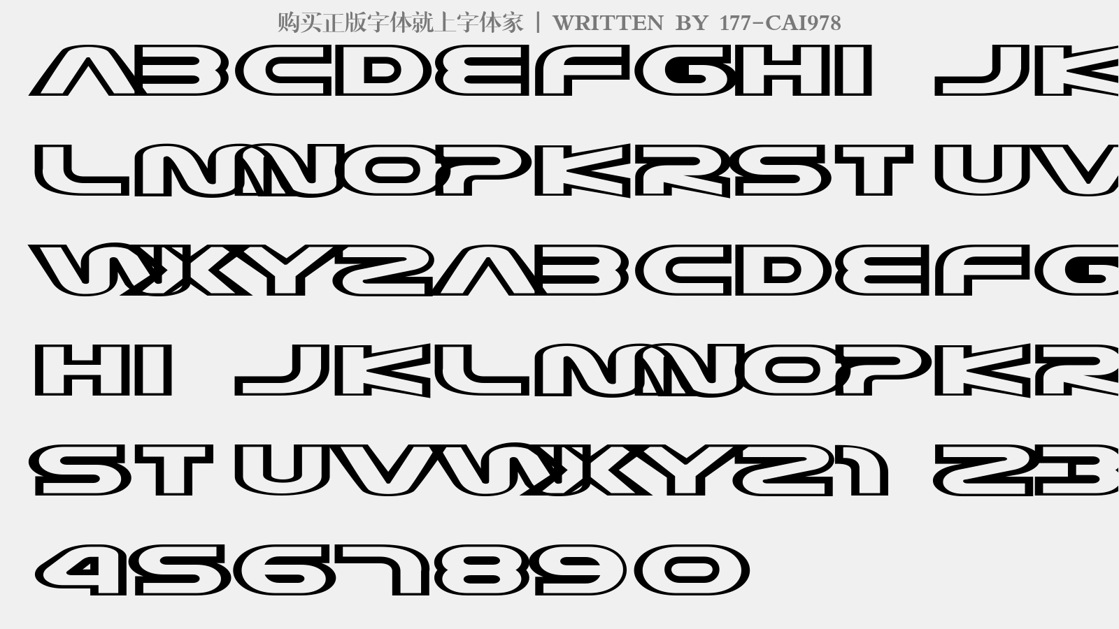 177-CAI978免费字体下载 - 英文字体免费下载尽在字体家