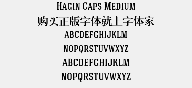 Hagin Caps Medium免费字体下载 - 英文字体免费下载尽在字体家
