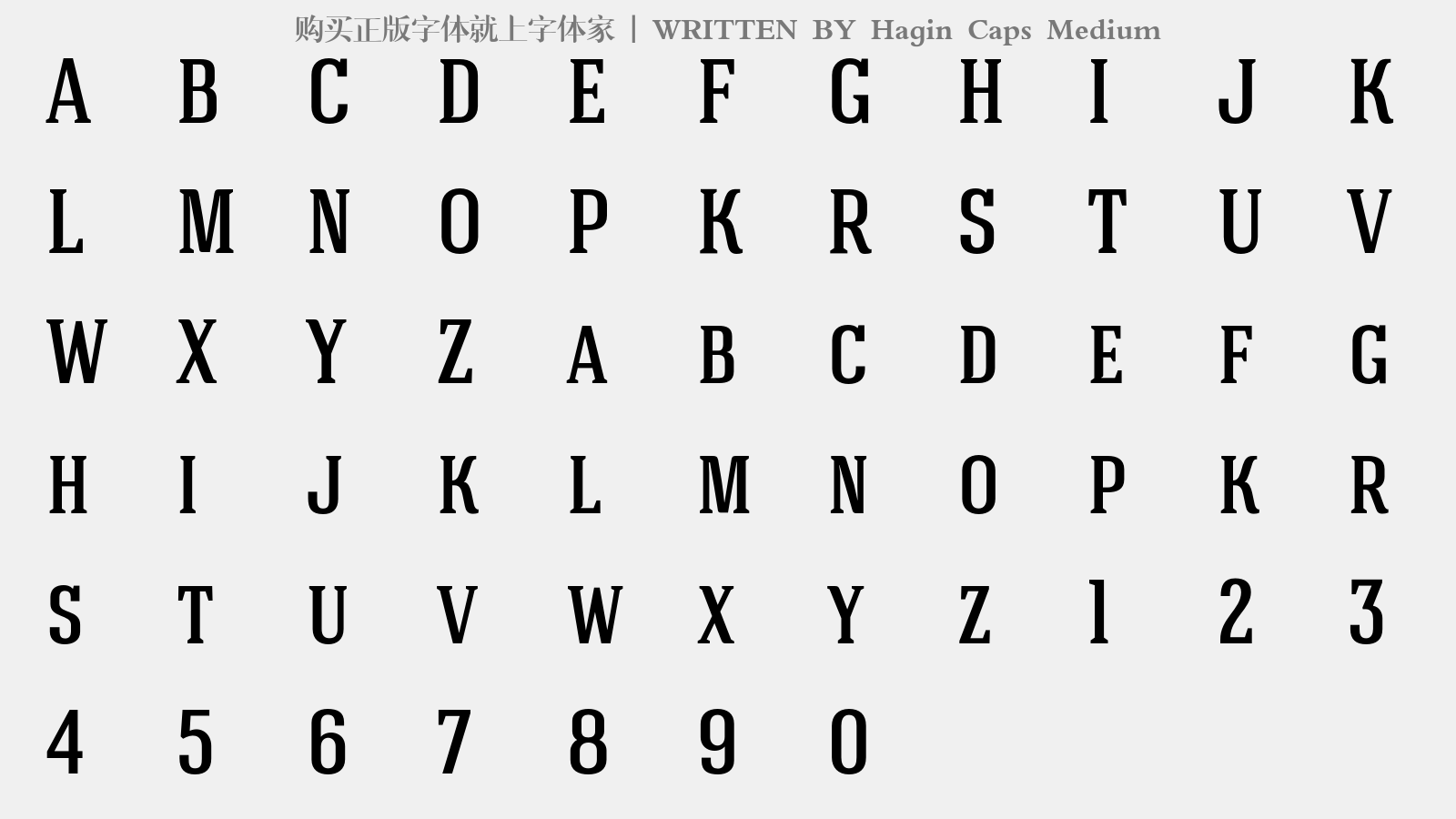 Hagin Caps Medium免费字体下载 - 英文字体免费下载尽在字体家