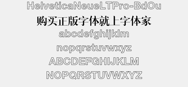 HelveticaNeueLTPro-BdOu免费字体下载 - 英文字体免费下载尽在字体家