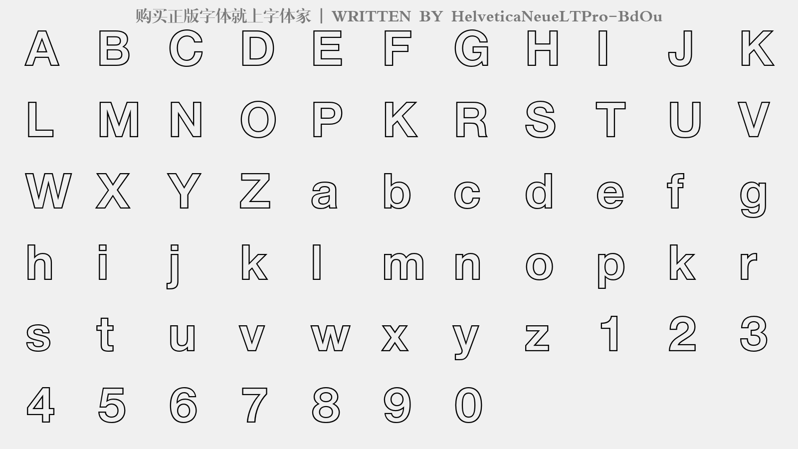 HelveticaNeueLTPro-BdOu免费字体下载 - 英文字体免费下载尽在字体家
