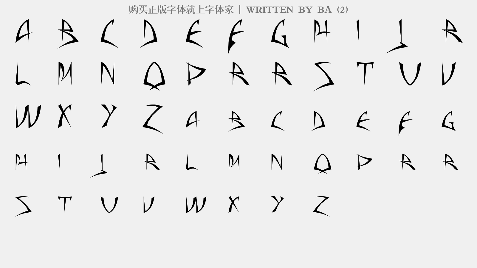 BA (2)免费字体下载 - 英文字体免费下载尽在字体家