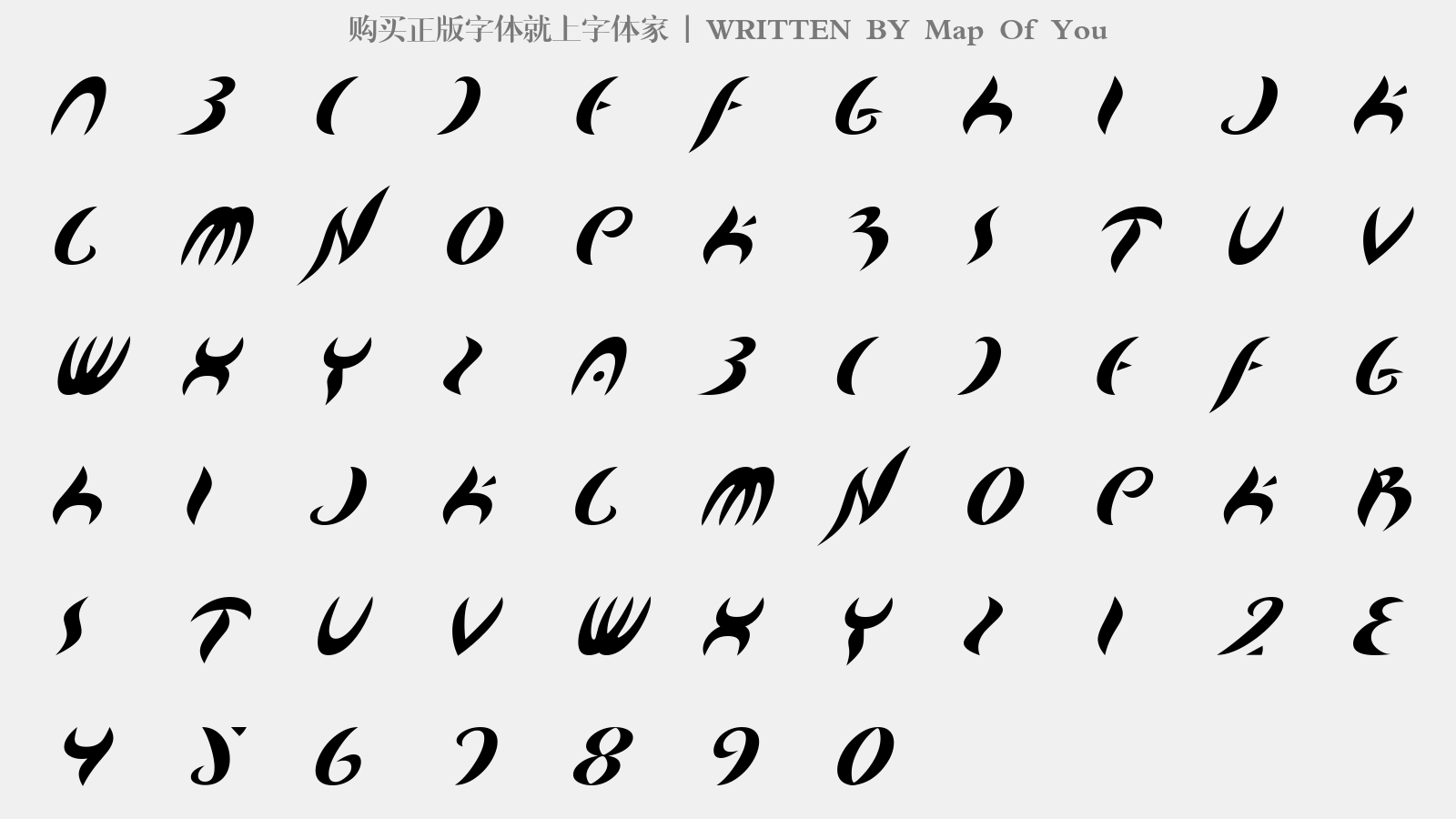 Map Of You免费字体下载 - 英文字体免费下载尽在字体家