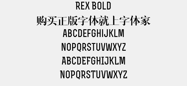 Rex Bold免费字体下载 - 英文字体免费下载尽在字体家