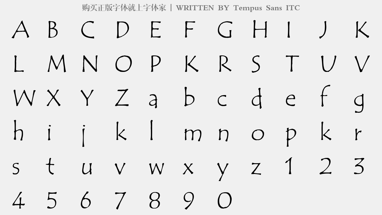 Tempus Sans ITC免费字体下载 - 英文字体免费下载尽在字体家