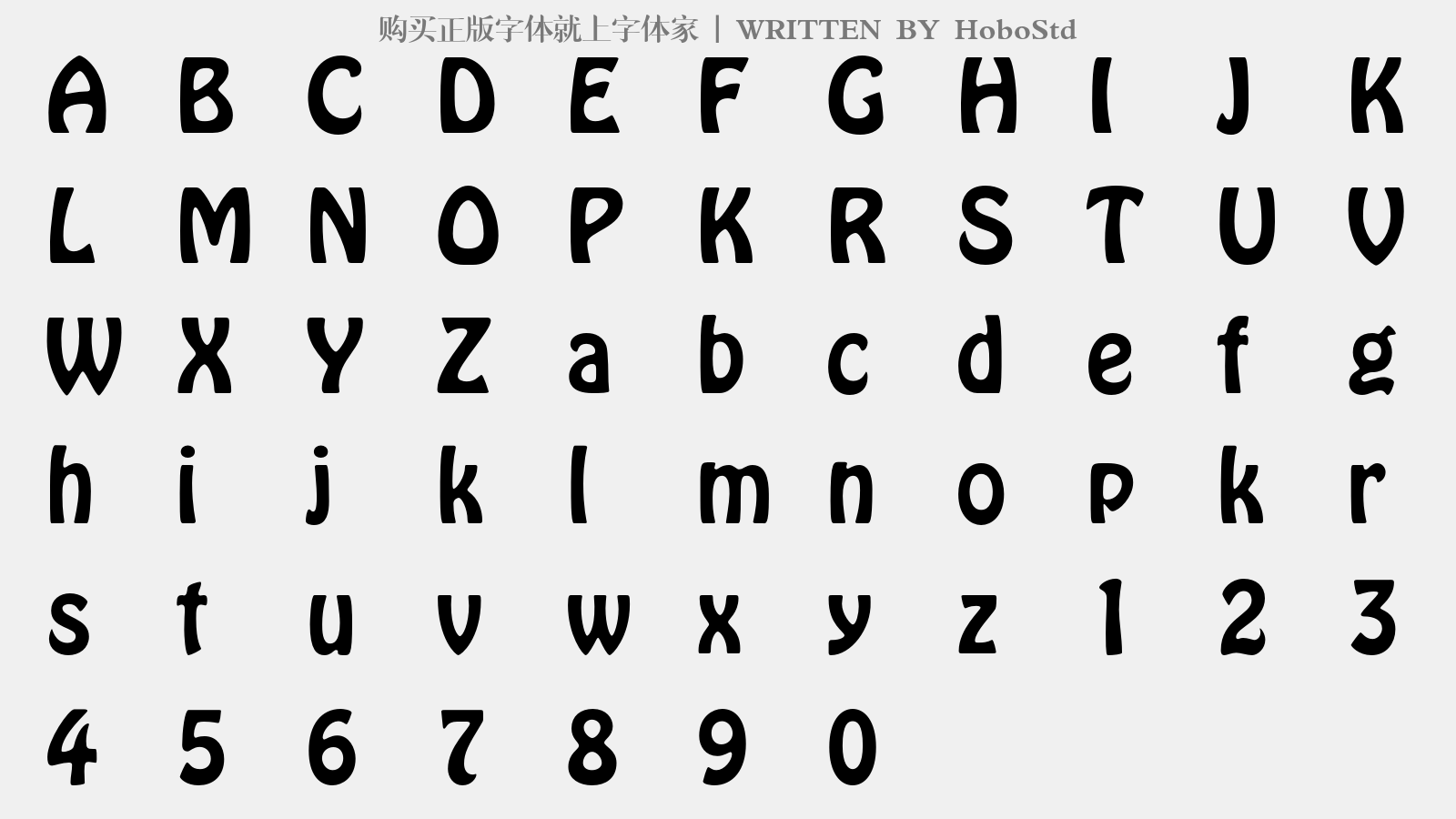 HoboStd免费字体下载 - 英文字体免费下载尽在字体家