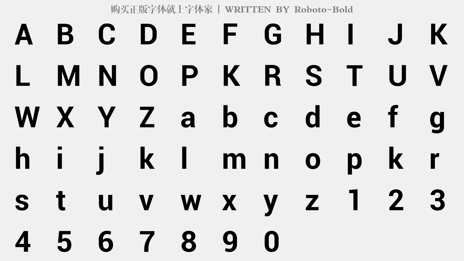 Roboto-Bold免费字体下载 - 英文字体免费下载尽在字体家