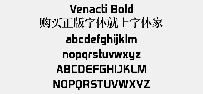 Venacti Bold免费字体下载 - 英文字体免费下载尽在字体家