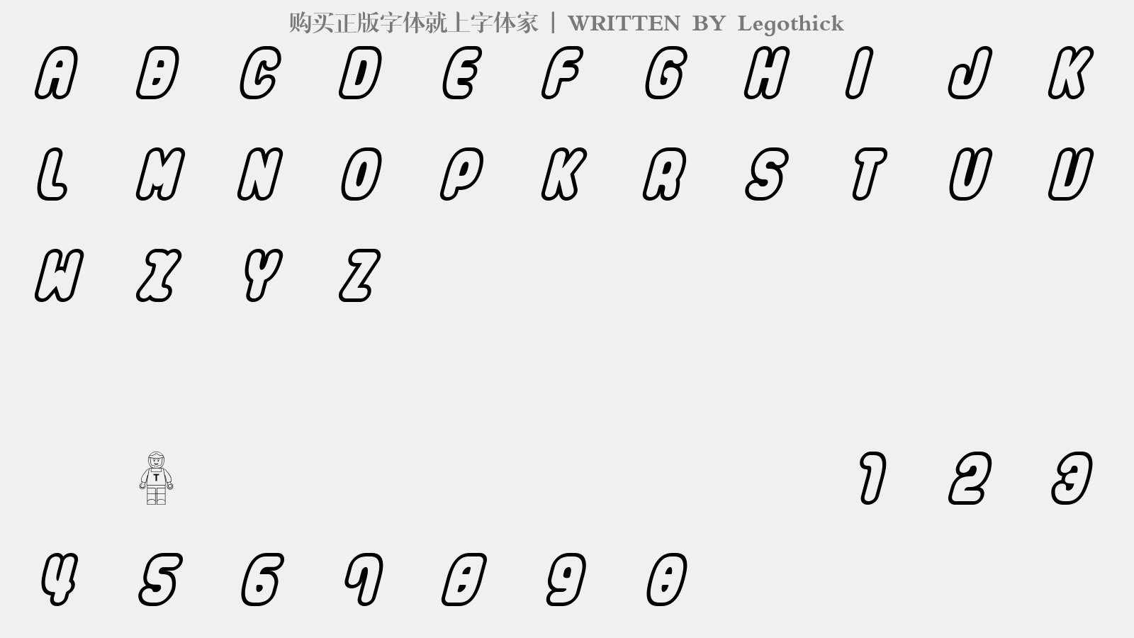 Legothick免费字体下载 - 英文字体免费下载尽在字体家