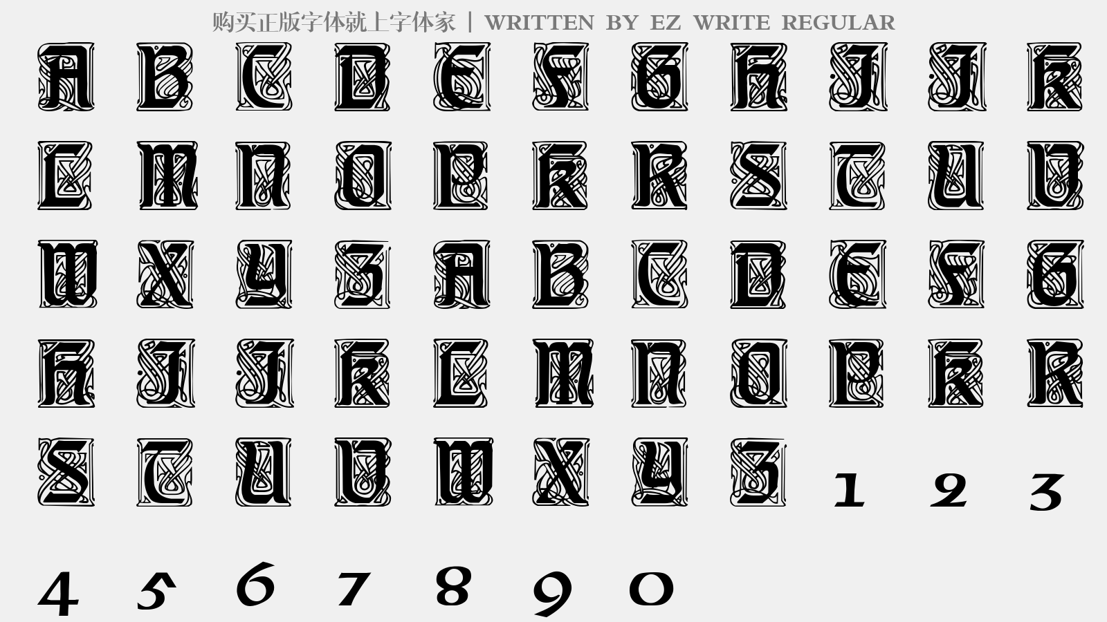 EZ WRITE REGULAR免费字体下载 - 英文字体免费下载尽在字体家