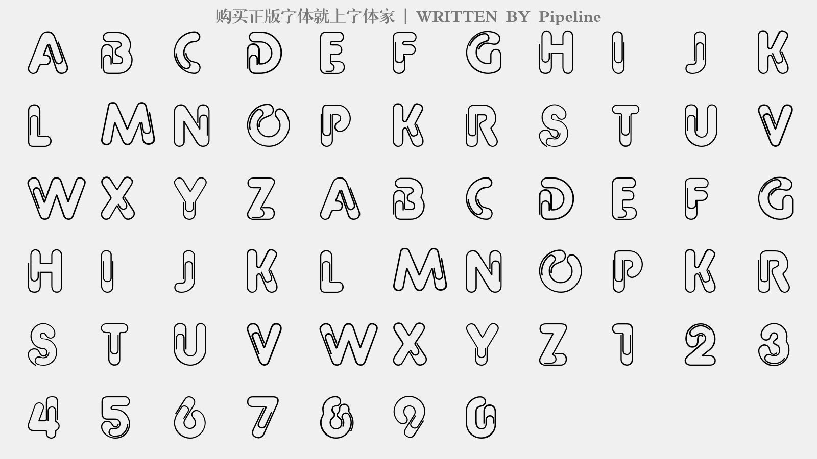 Pipeline免费字体下载 - 英文字体免费下载尽在字体家
