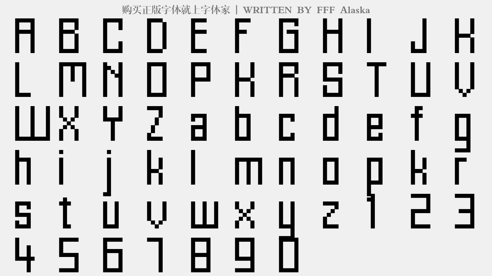 FFF Alaska免费字体下载 - 英文字体免费下载尽在字体家