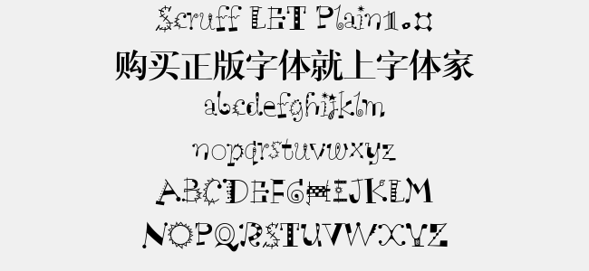 Scruff LET Plain1.0免费字体下载 - 英文字体免费下载尽在字体家