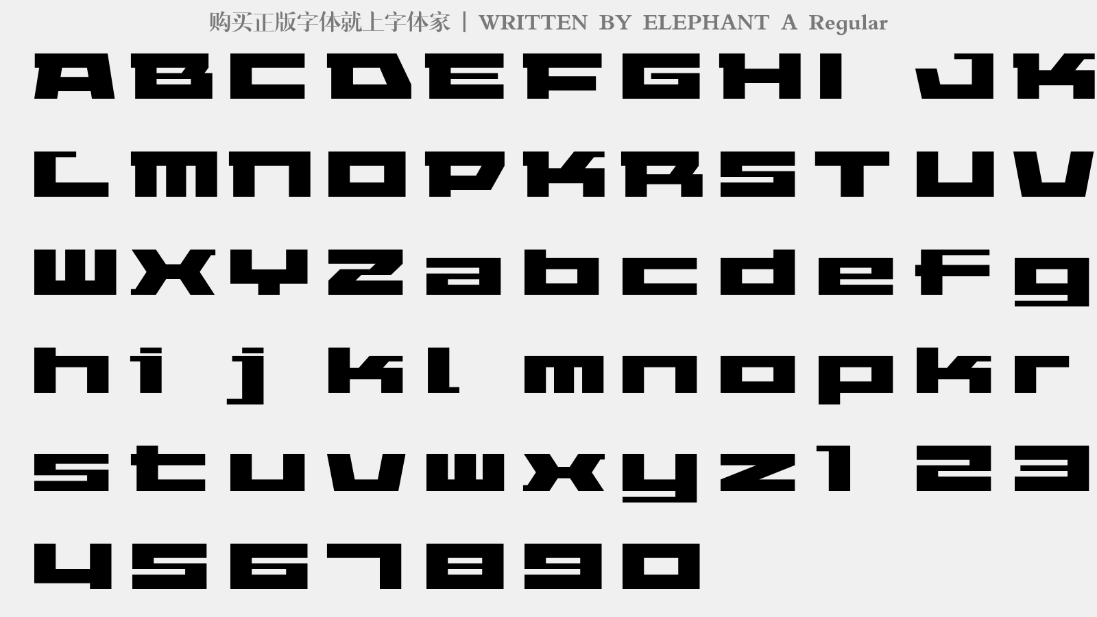 ELEPHANT A Regular免费字体下载 - 英文字体免费下载尽在字体家