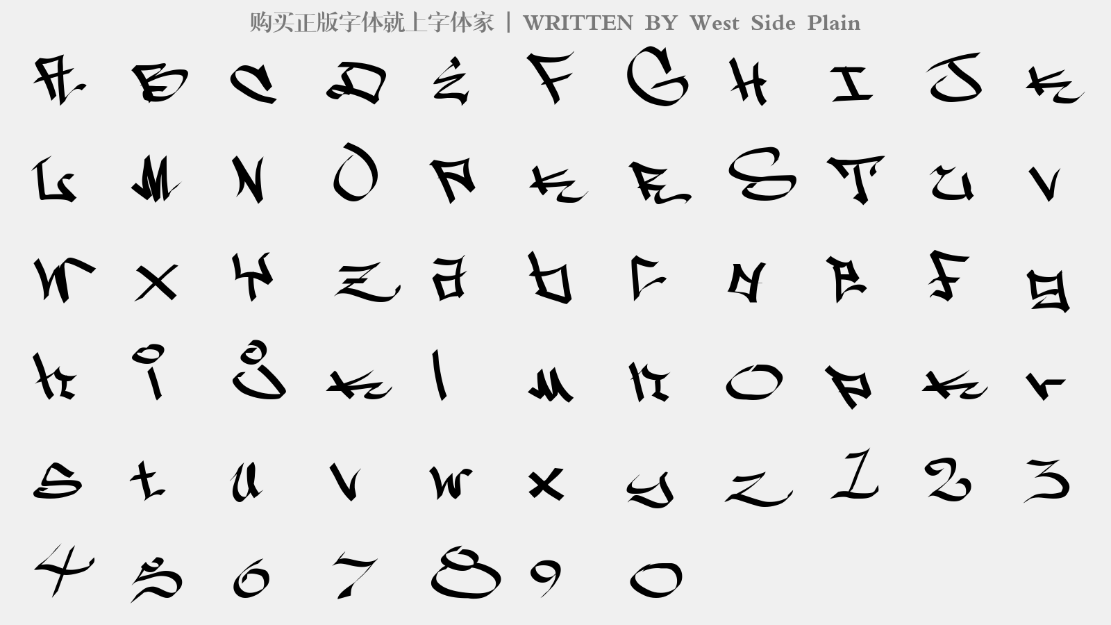West Side Plain免费字体下载 - 英文字体免费下载尽在字体家