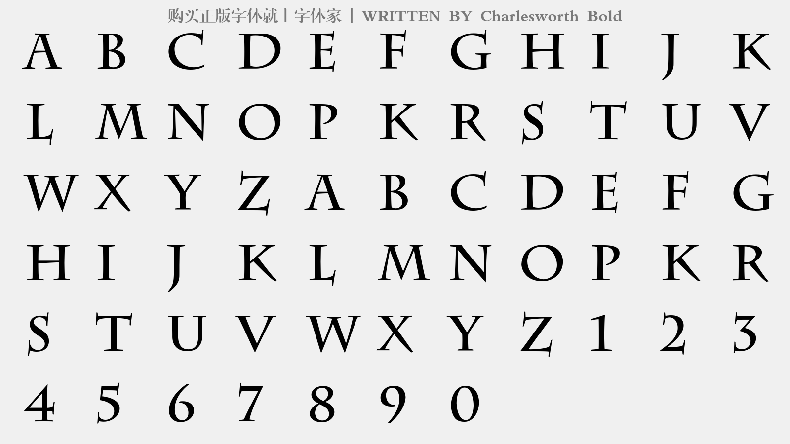 Charlesworth Bold免费字体下载 - 英文字体免费下载尽在字体家