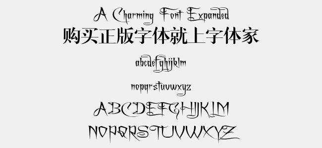 A Charming Font Expanded免费字体下载 - 英文字体免费下载尽在字体家