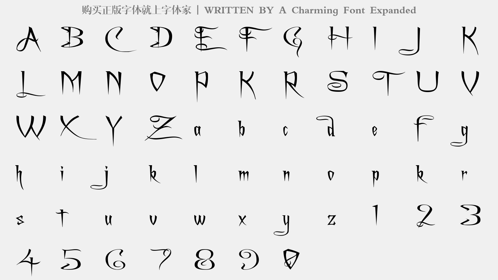 A Charming Font Expanded免费字体下载 - 英文字体免费下载尽在字体家