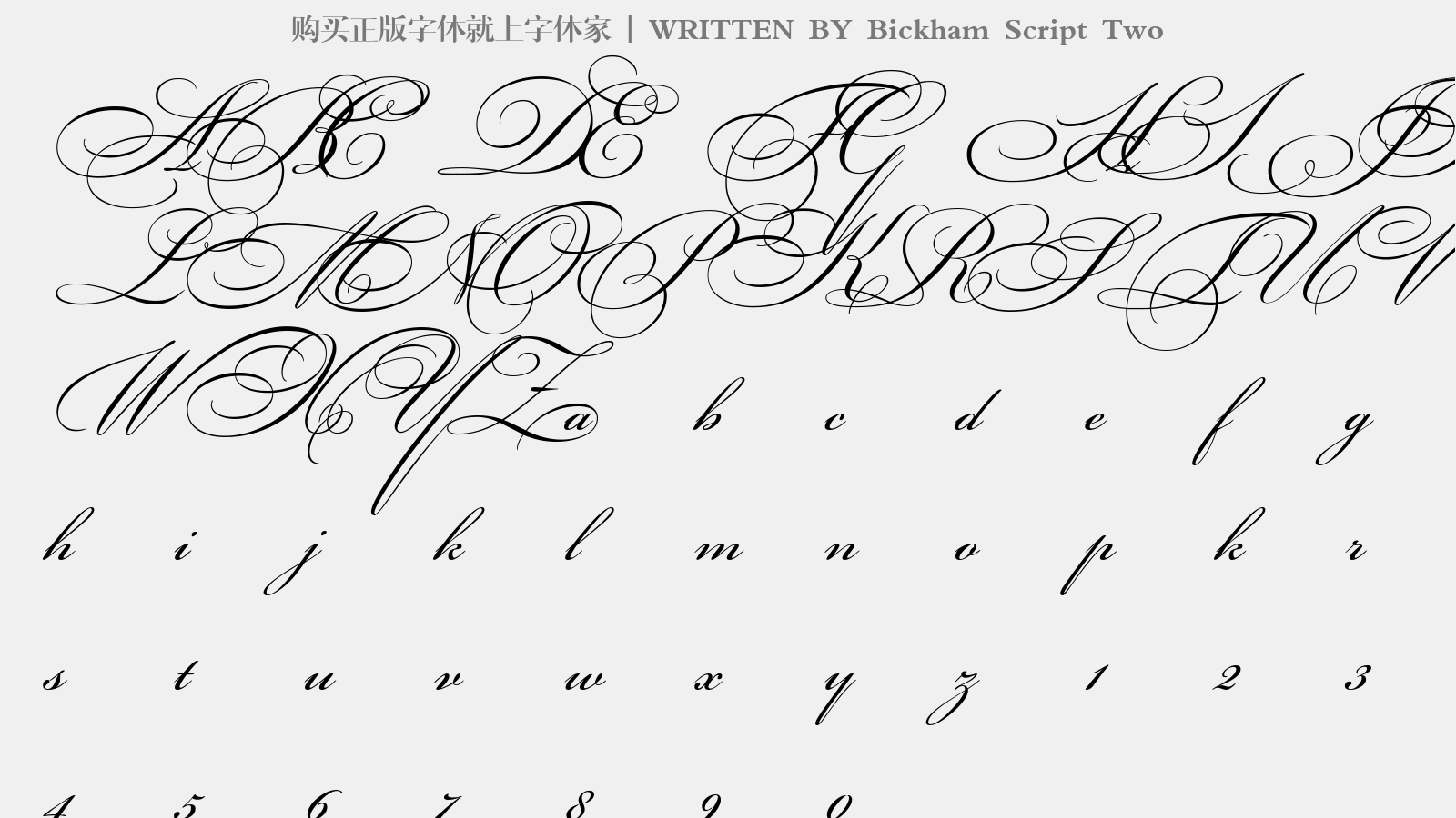 Bickham Script Two免费字体下载 - 英文字体免费下载尽在字体家