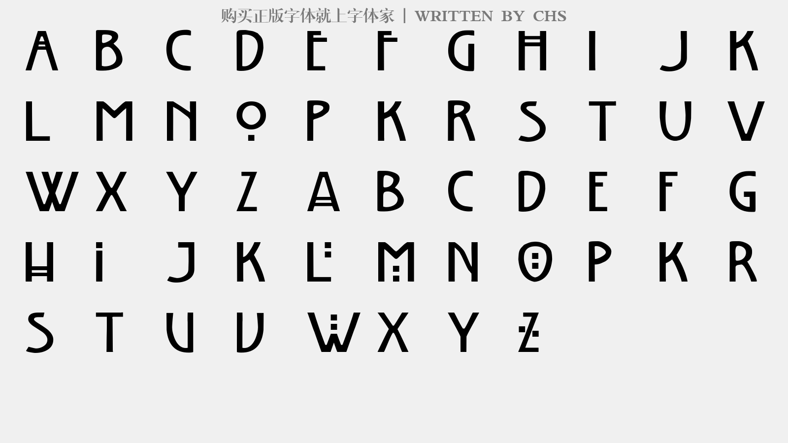 CHS免费字体下载 - 英文字体免费下载尽在字体家