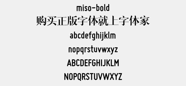 miso-bold免费字体下载 - 英文字体免费下载尽在字体家