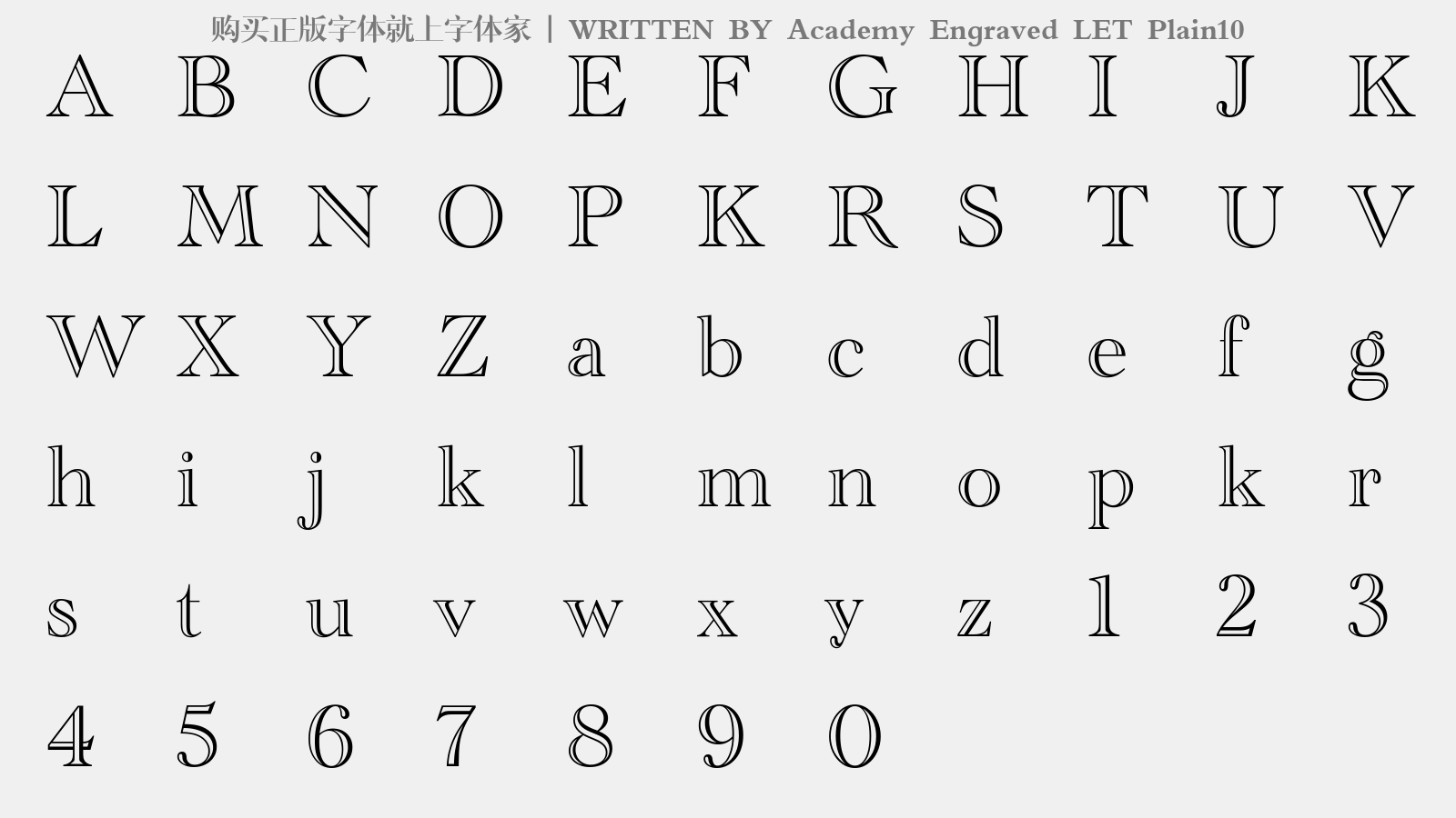 Academy Engraved LET Plain10免费字体下载 - 英文字体免费下载尽在字体家