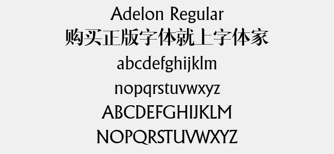 Adelon Regular免费字体下载 - 英文字体免费下载尽在字体家