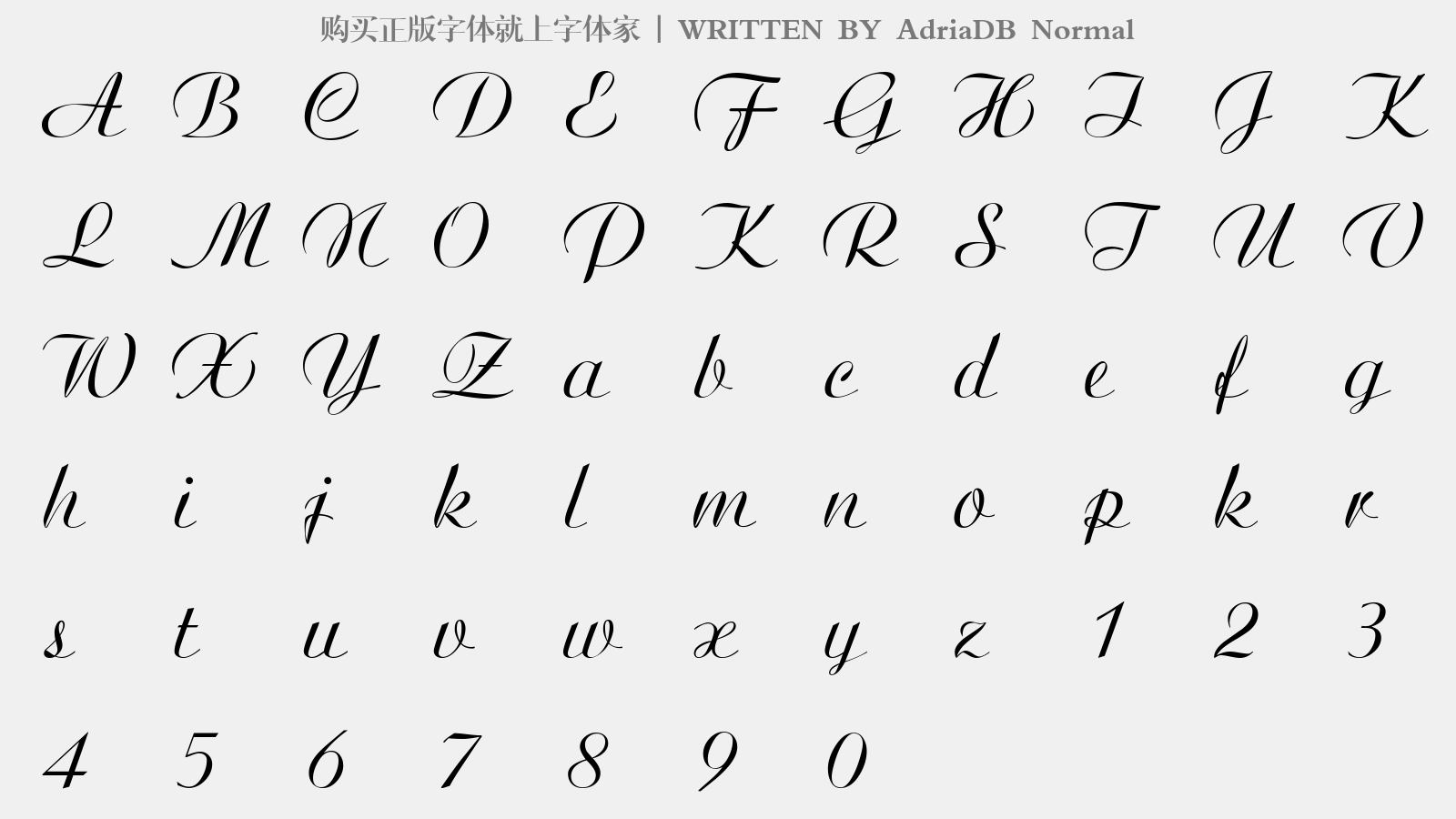 AdriaDB Normal免费字体下载 - 英文字体免费下载尽在字体家