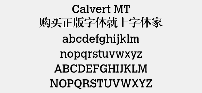 Calvert MT免费字体下载 - 英文字体免费下载尽在字体家
