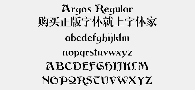 Argos Regular免费字体下载 - 英文字体免费下载尽在字体家