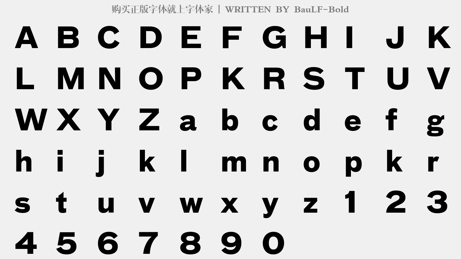 BauLF-Bold免费字体下载 - 英文字体免费下载尽在字体家