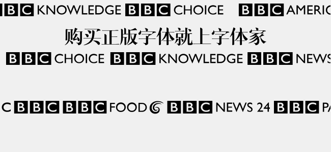 BBC Striped Channel Logos免费字体下载 - 英文字体免费下载尽在字体家