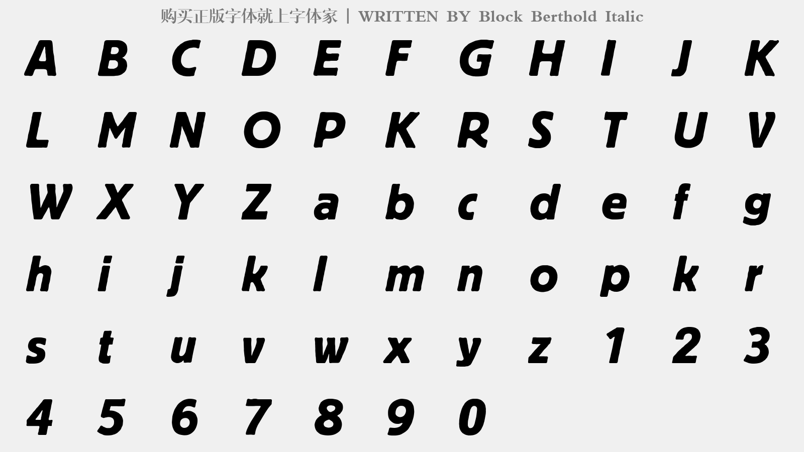 Block Berthold Italic免费字体下载 - 英文字体免费下载尽在字体家