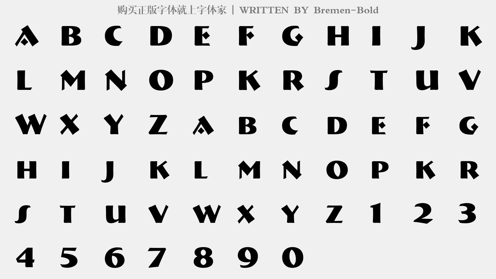 Bremen-Bold免费字体下载 - 英文字体免费下载尽在字体家