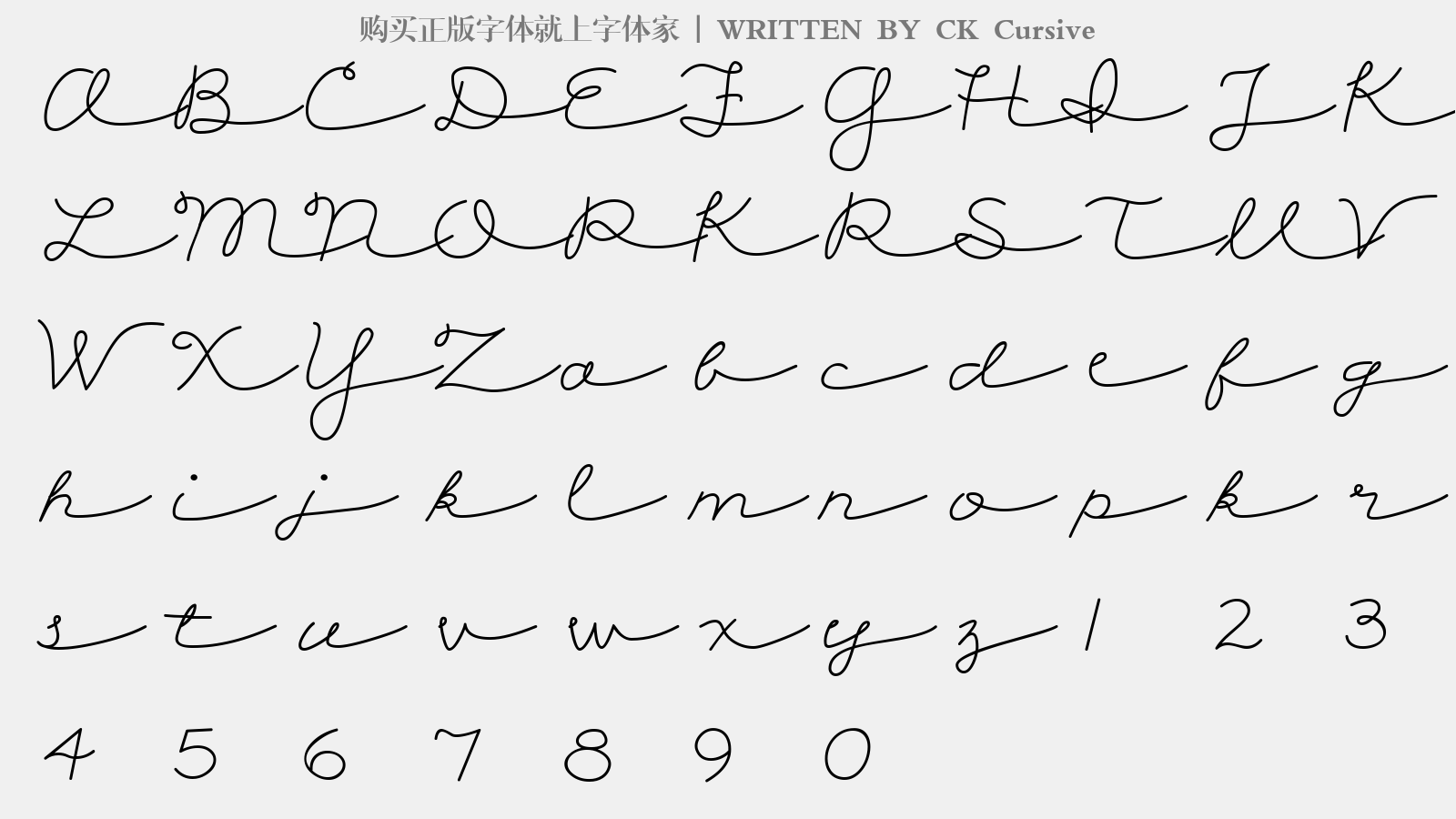 CK Cursive免费字体下载 - 英文字体免费下载尽在字体家