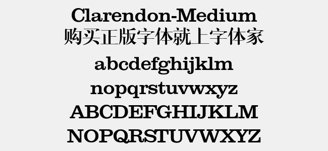 Clarendon-Medium免费字体下载 - 英文字体免费下载尽在字体家
