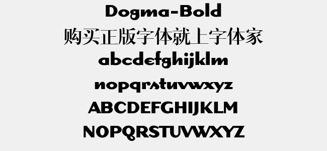 Dogma-Bold免费字体下载 - 英文字体免费下载尽在字体家