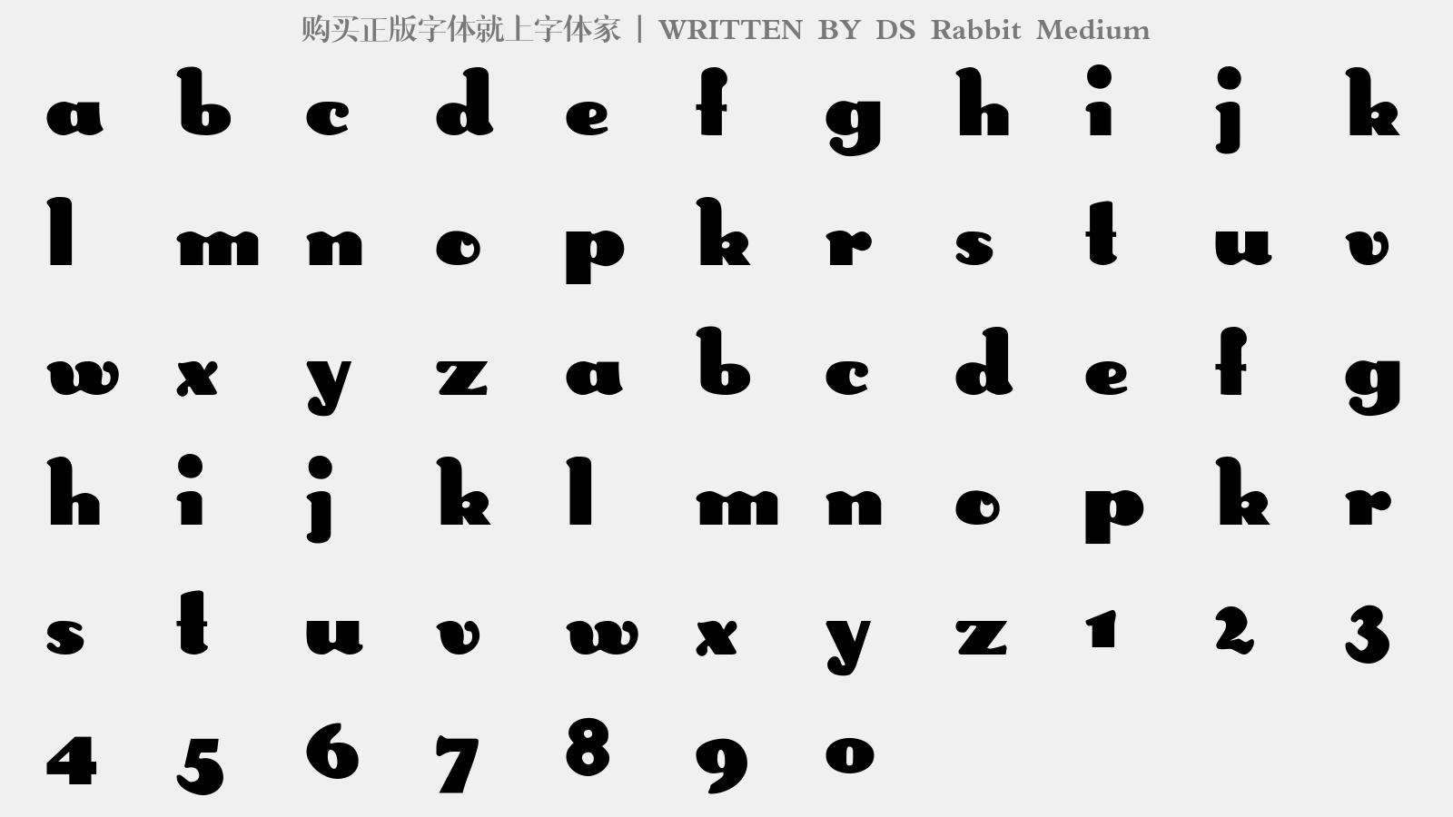 DS Rabbit Medium免费字体下载 - 英文字体免费下载尽在字体家