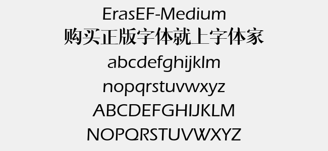 ErasEF-Medium免费字体下载 - 英文字体免费下载尽在字体家