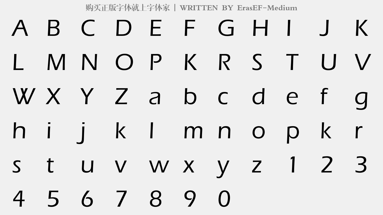 ErasEF-Medium免费字体下载 - 英文字体免费下载尽在字体家