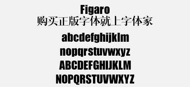 Figaro免费字体下载 - 英文字体免费下载尽在字体家