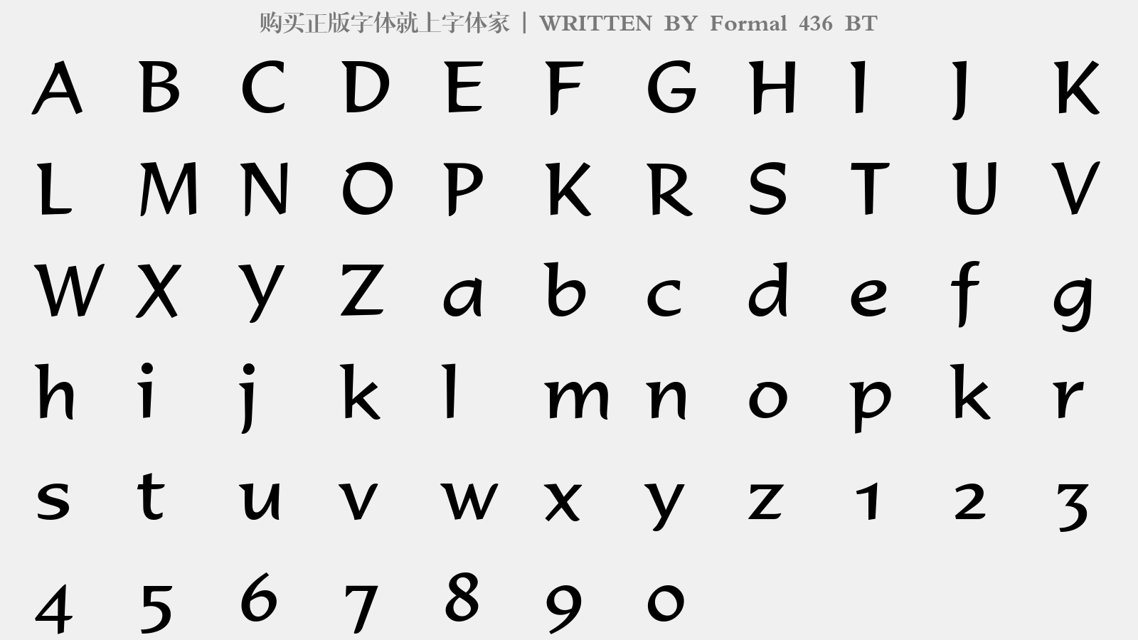 Formal 436 BT免费字体下载 - 英文字体免费下载尽在字体家
